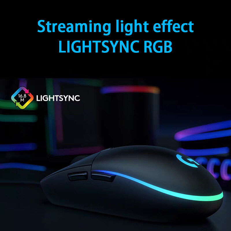 Logitech G102 Light Sync Gaming Mouse with Customizable RGB Lighting, 6 ...