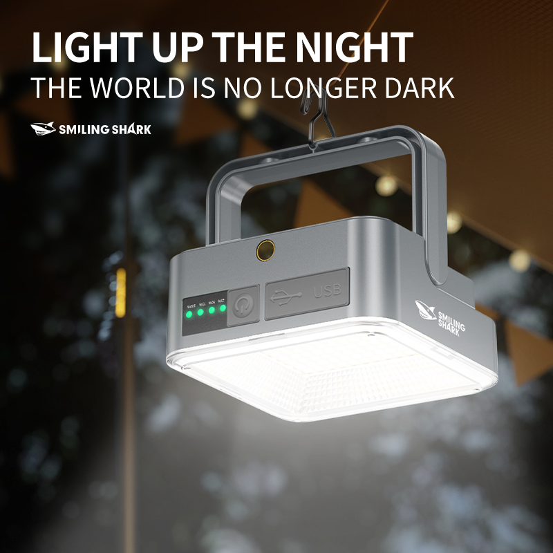 SMILING SHARK Solar Work Light with Magnet Portable Floodlight Type-c ...