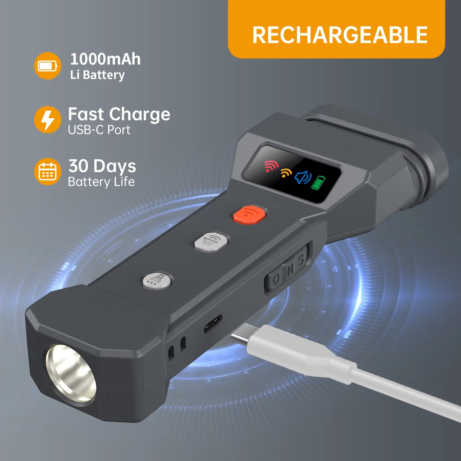 3 Ultrasonic Transmitter Dog Repeller, Stop Barker with Flashlight and ...