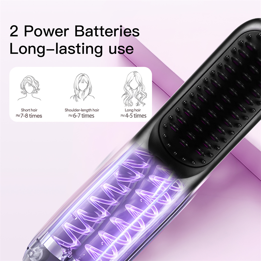 CkeyiN Straightener Comb Wireless Electric lonic Hair Women Electric ...