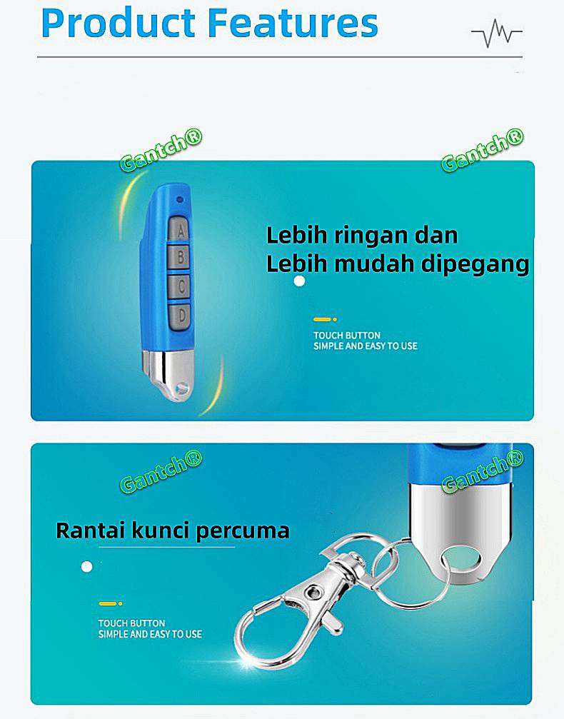 remote control Remote Gate Control Alarm Copier Clone Duplicator 433mhz ...