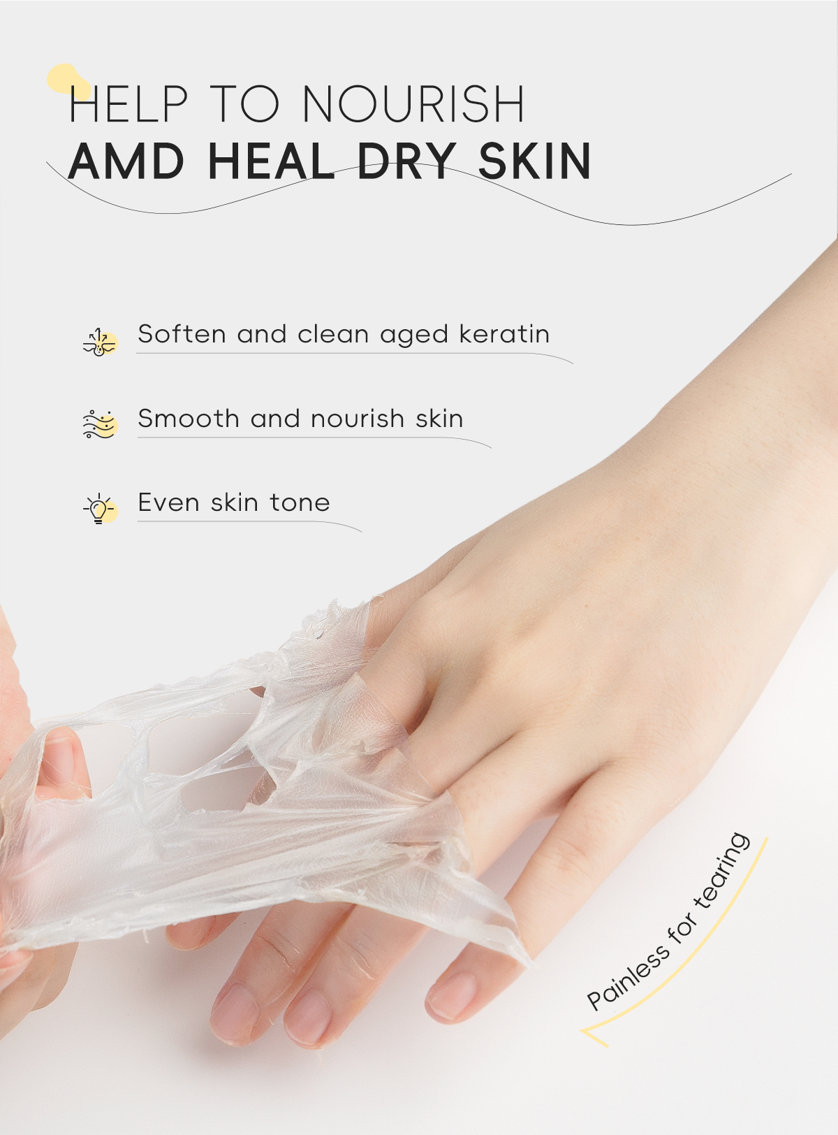 LAIKOU Milk Silky Hand Wax Soften Dead Skin Even Skin Tone Hand Mask ...