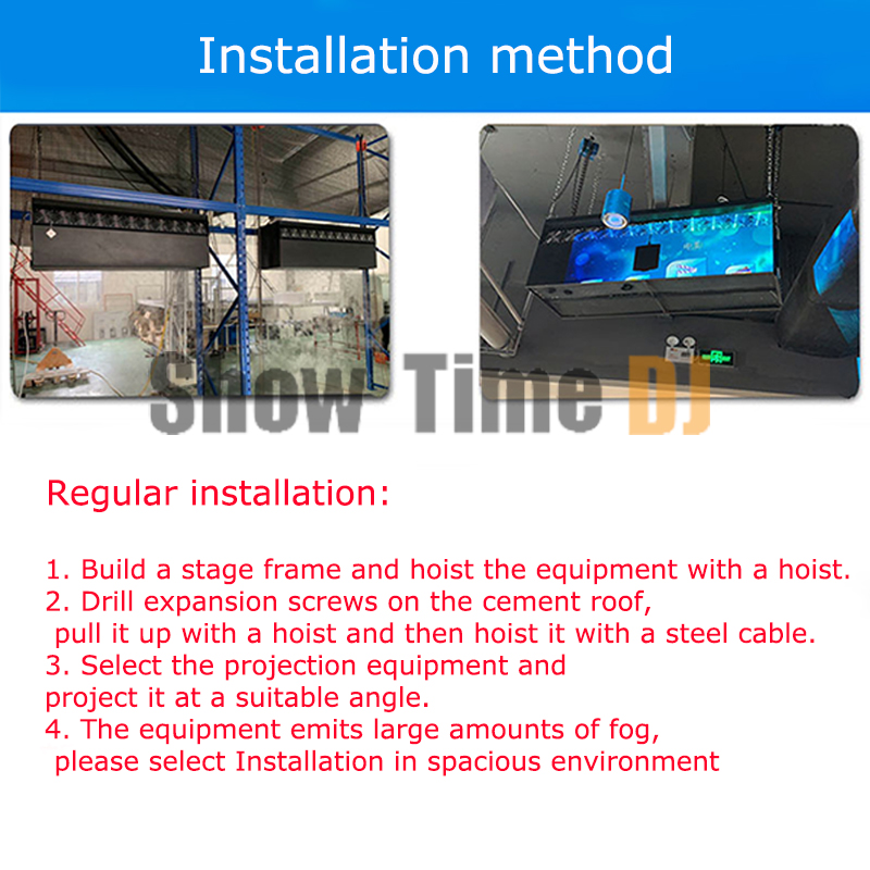 Good Effect 3D Fog Screen Machine Downward Jet Water Curtain 3D ...