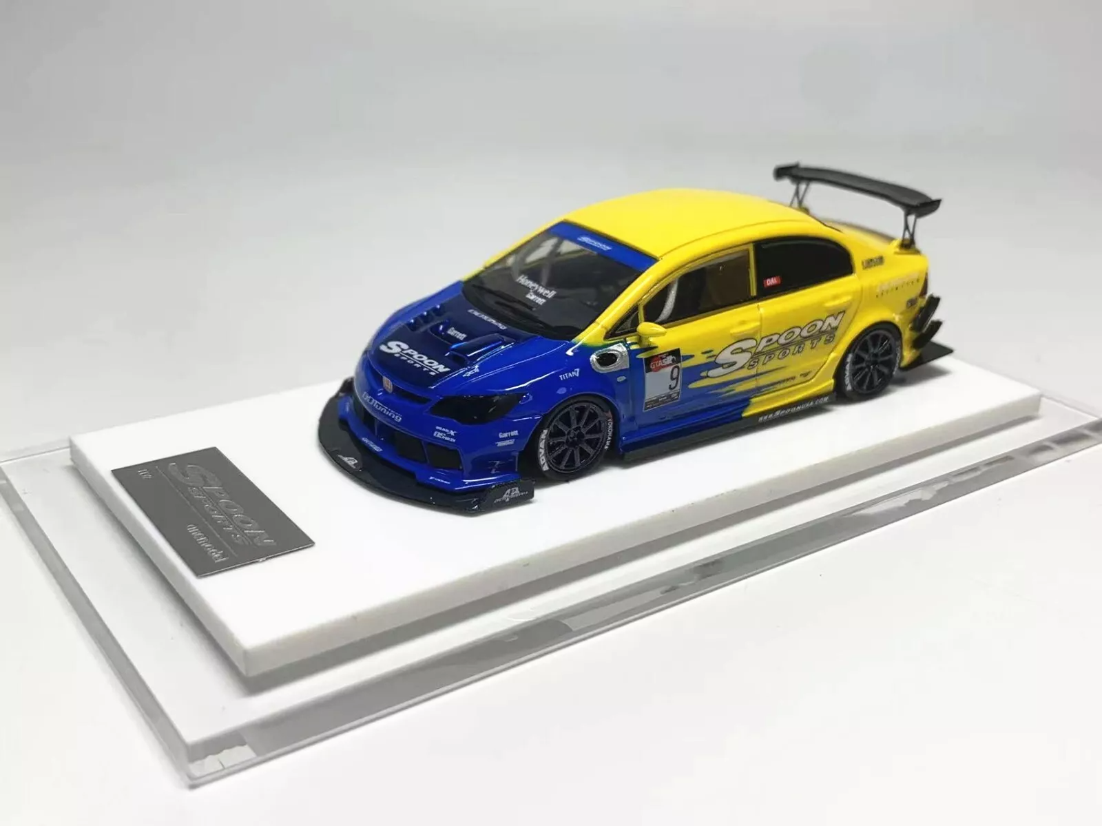 Onemodel 1/64 Resin JDM Civic Type R FD2 Spoon Sports Diecast Model Car ...