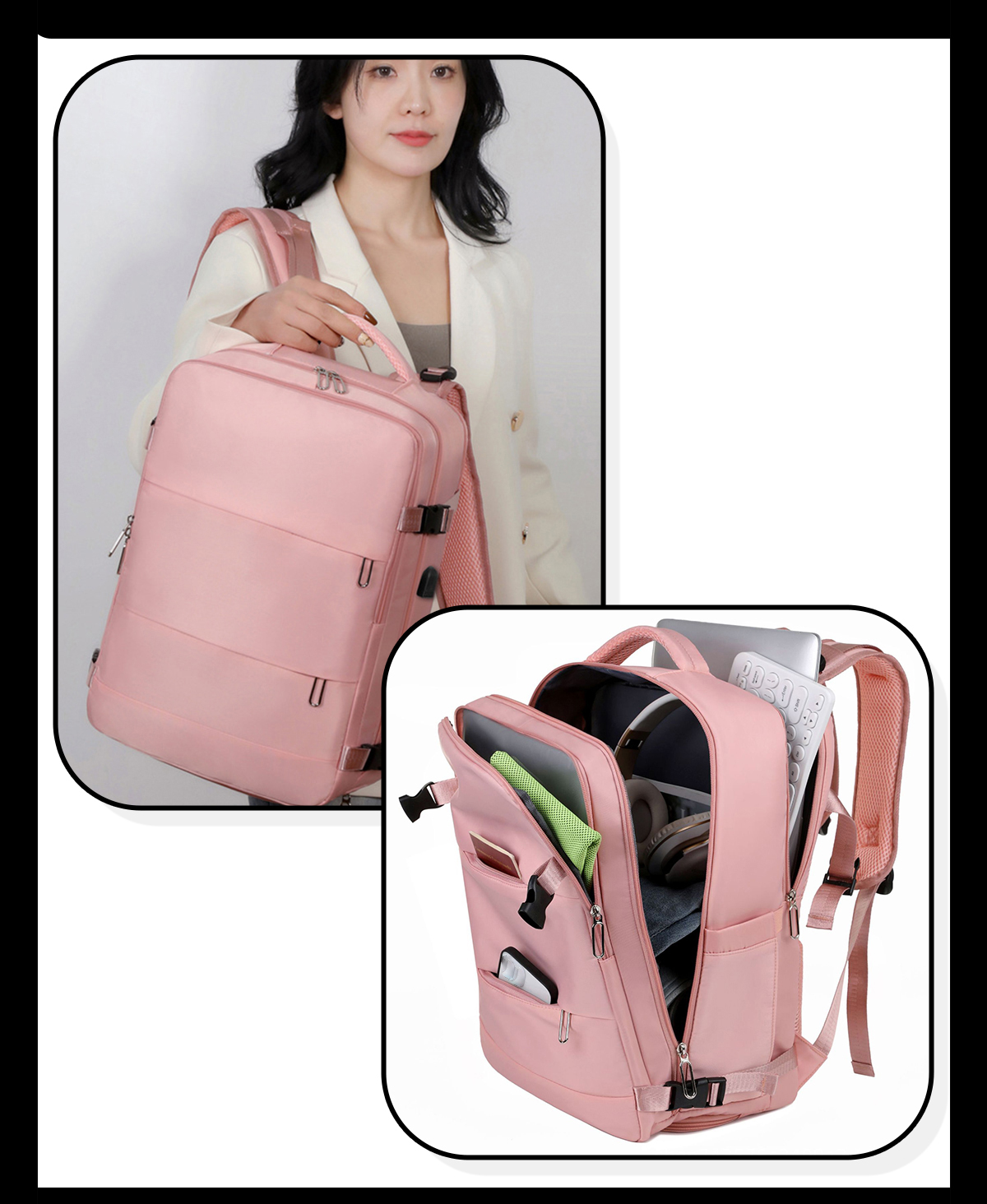 Selangor COD Laptop Bagpack Bag Pack Waterproof Large Capacity Backpack ...