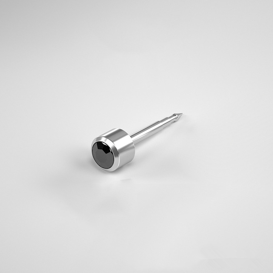 1pc Simple Stainless Steel Ear nail 4mm Round Earnail Ear Bone Nail ...