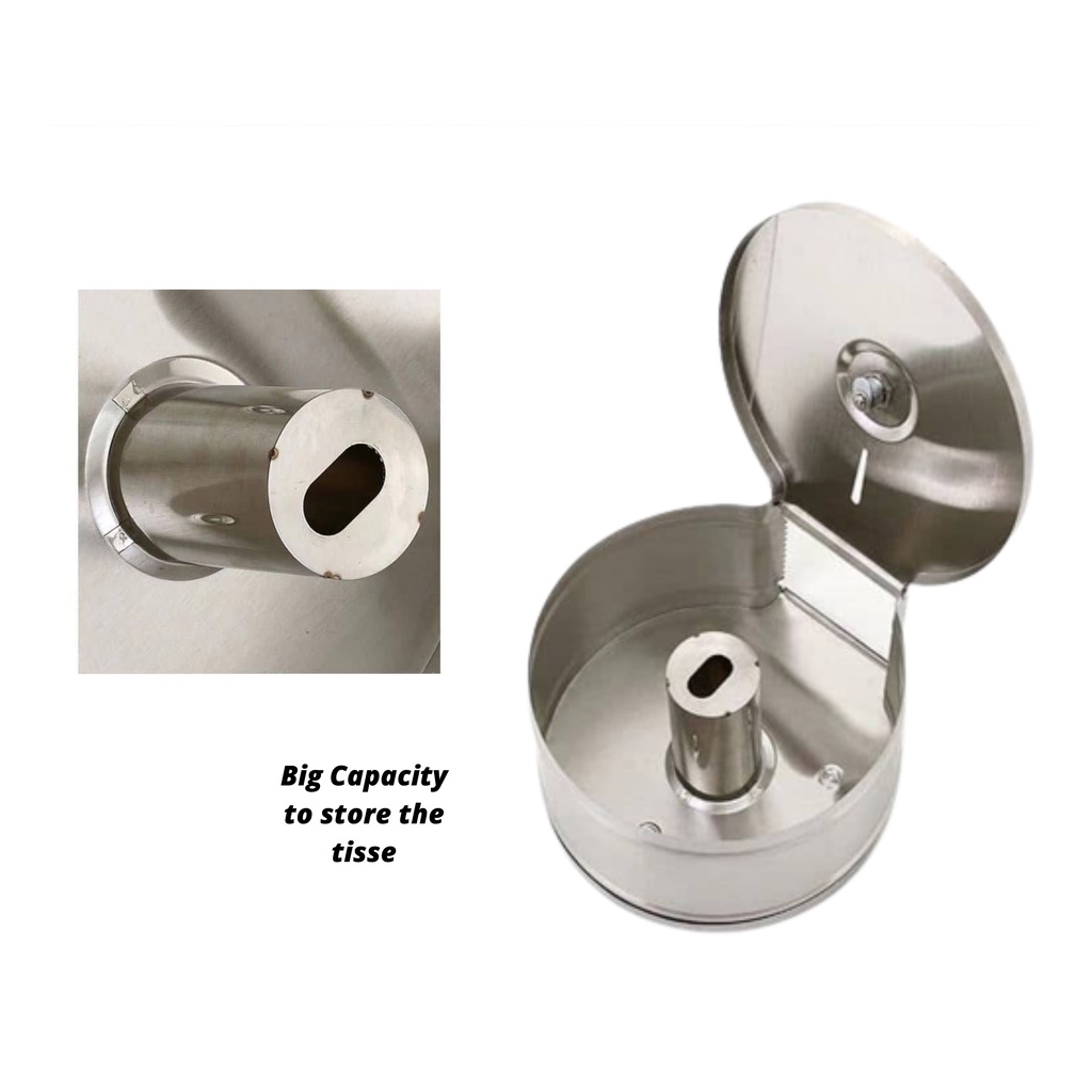 SUS 304 Stainless Steel Jumbo Roll Tissue Dispenser Interfold Paper ...