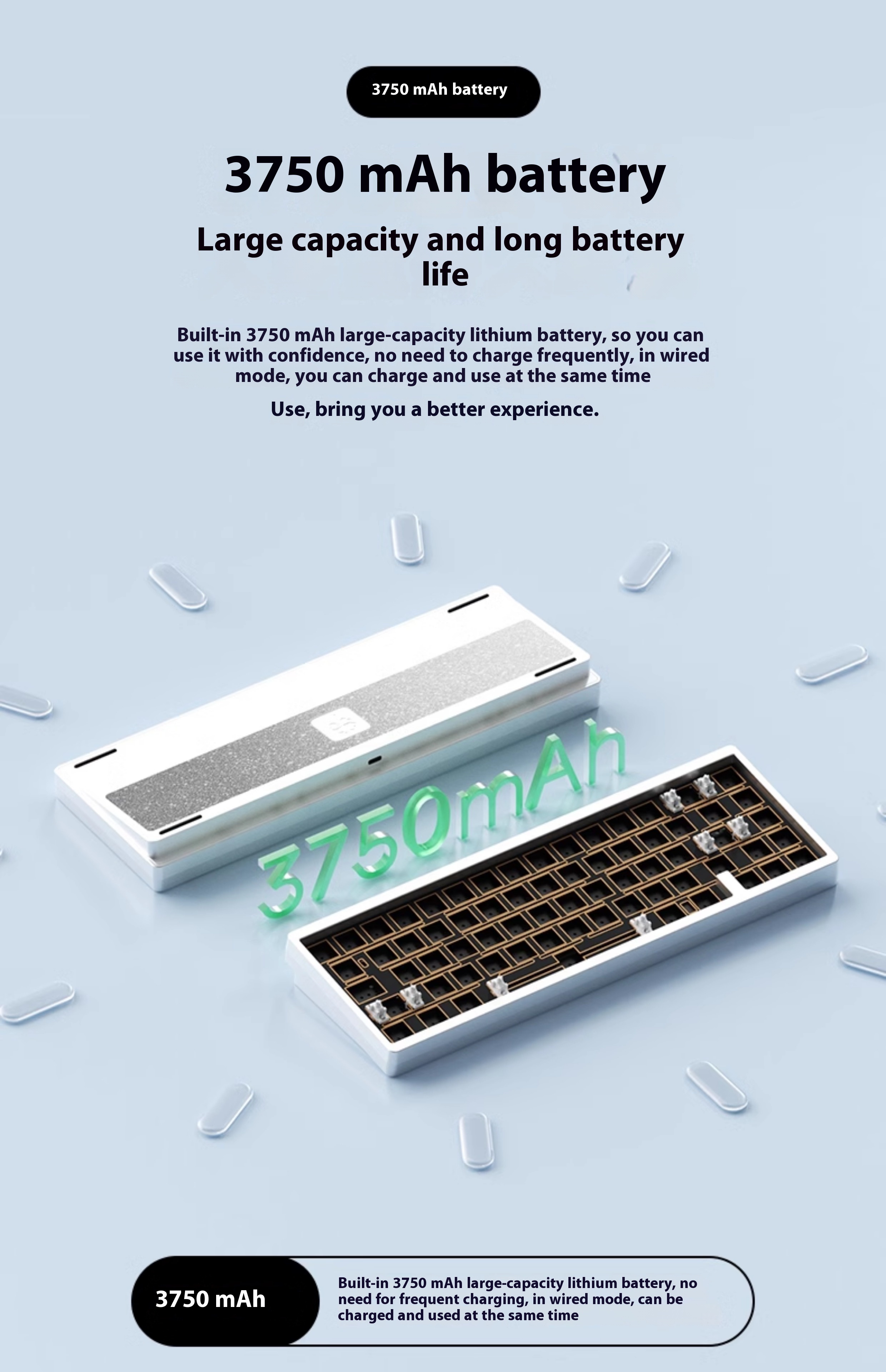 WEIKAV lucky65 V2 Aluminum Wireless Mechanical Keyboard 65% Hot ...