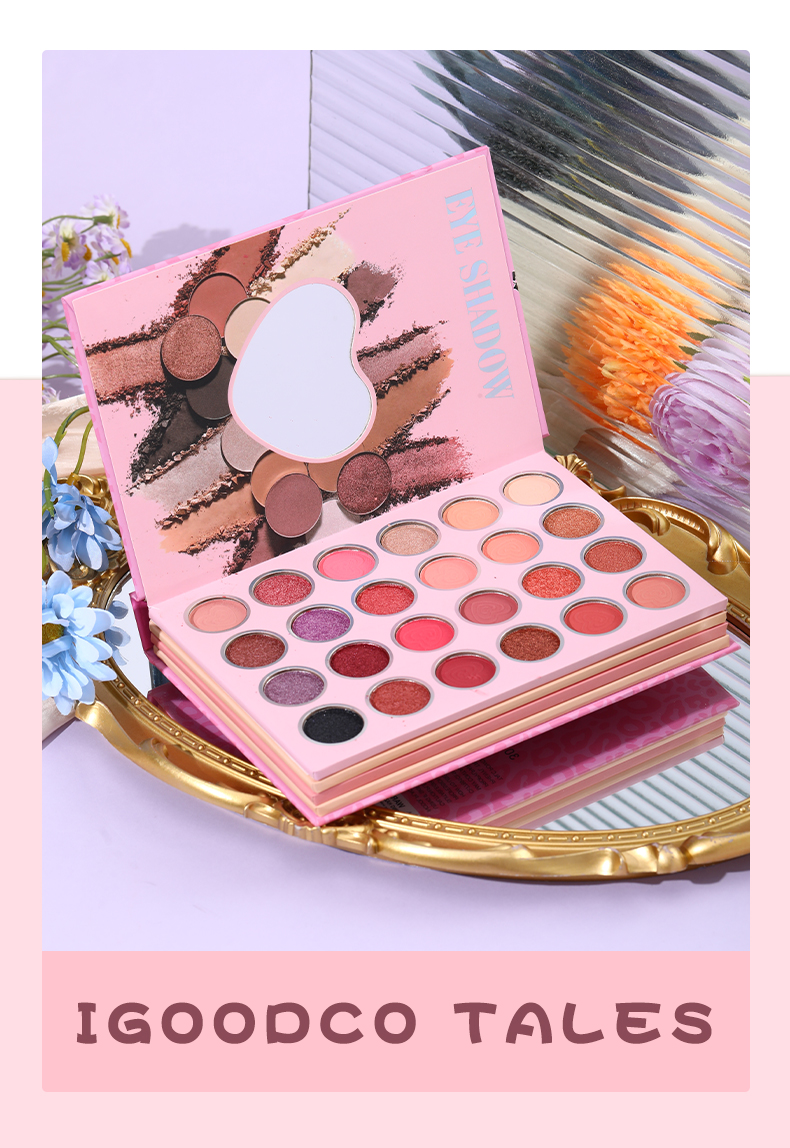 IGOODCO 43 Colors Eye Shadow Plate Shimmer Matte Shimmering Powder ...