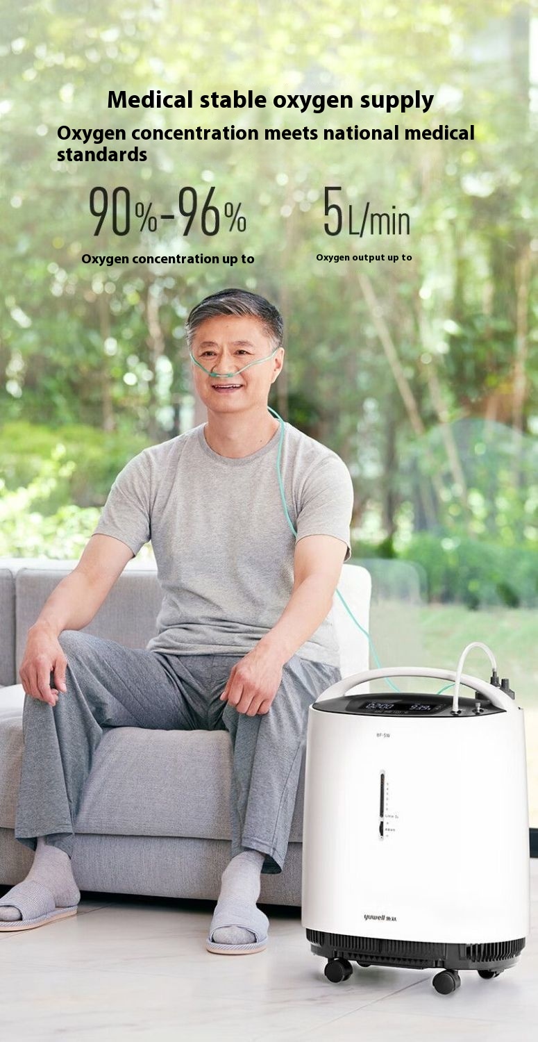 YUWELL 8F-5AW/ 8F-5W/8F-3ZW Oxygen Concentrator High Purity Portable ...