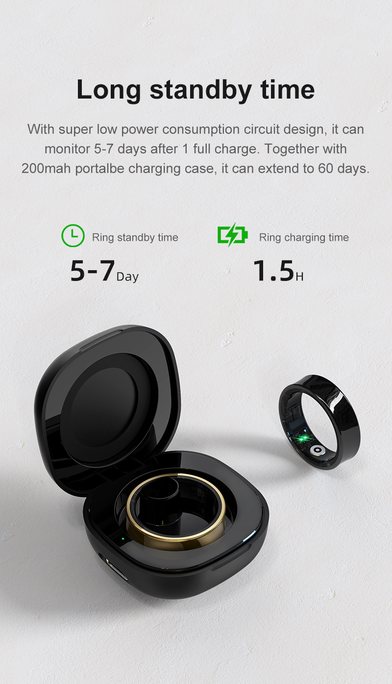2024 COLMI R09 Smart Ring For Men Women, Heart Rate Blood Oxygen ...