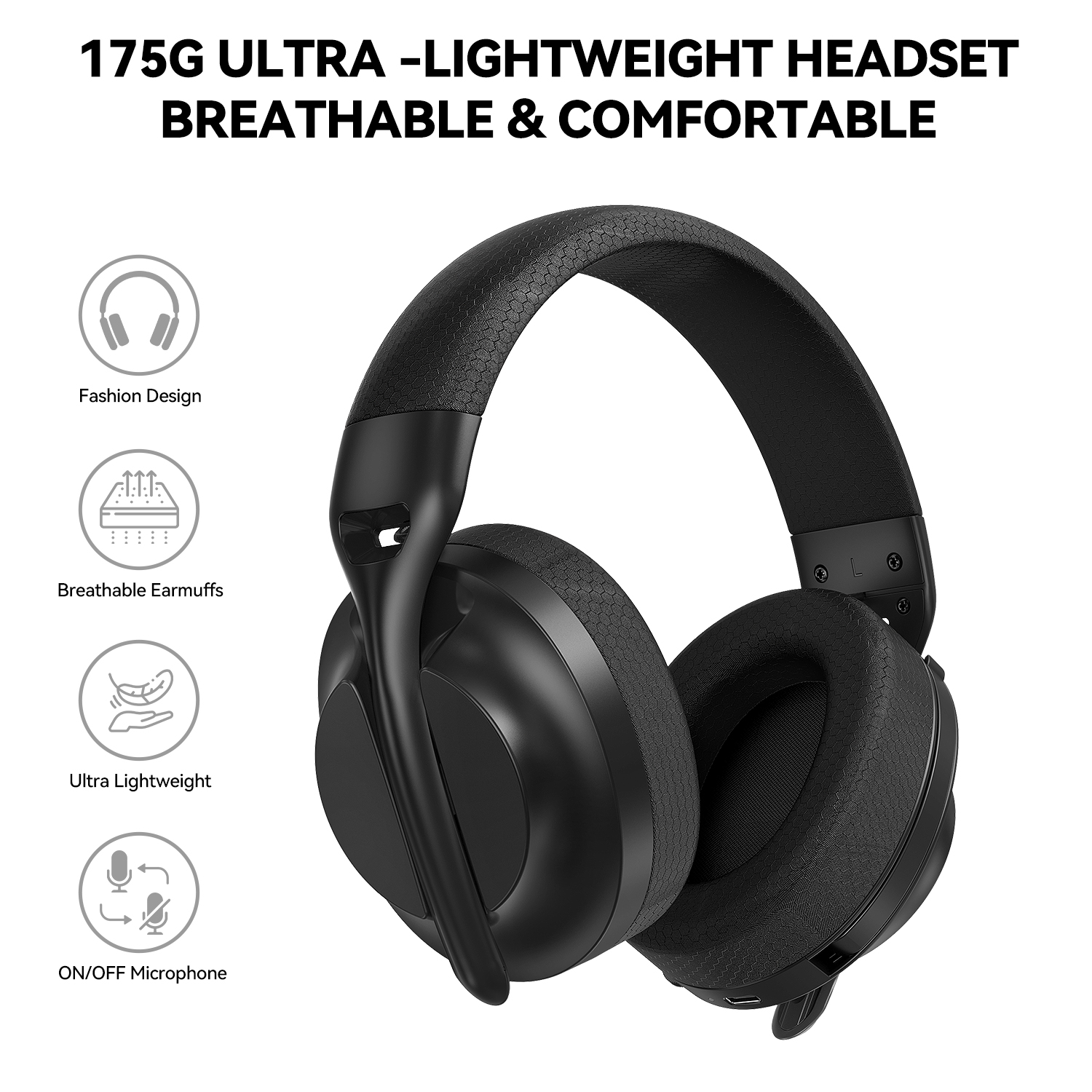 SPRISE S20 Bluetooth Headphone Wireless Lightweight Noise Cancelling ...
