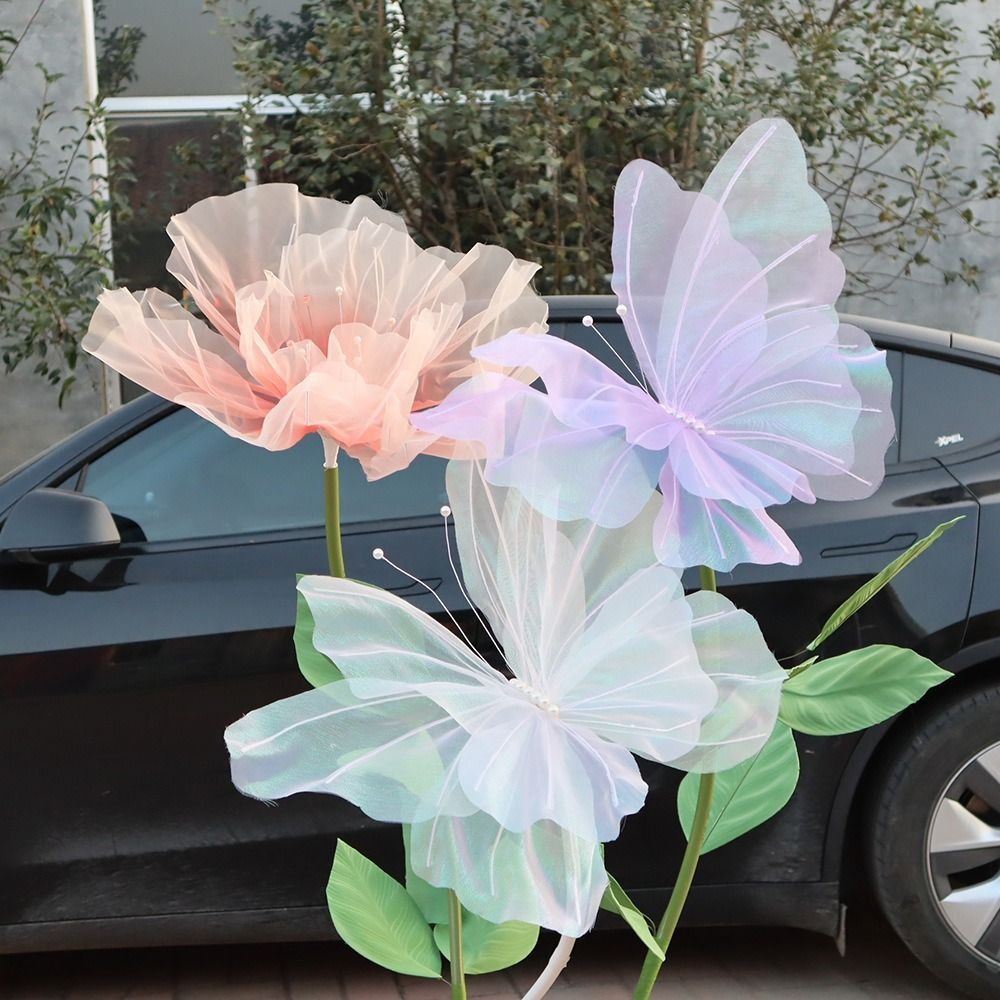Fake Butterfly, Photography Props Giant Gauze Artificial Butterfly ...