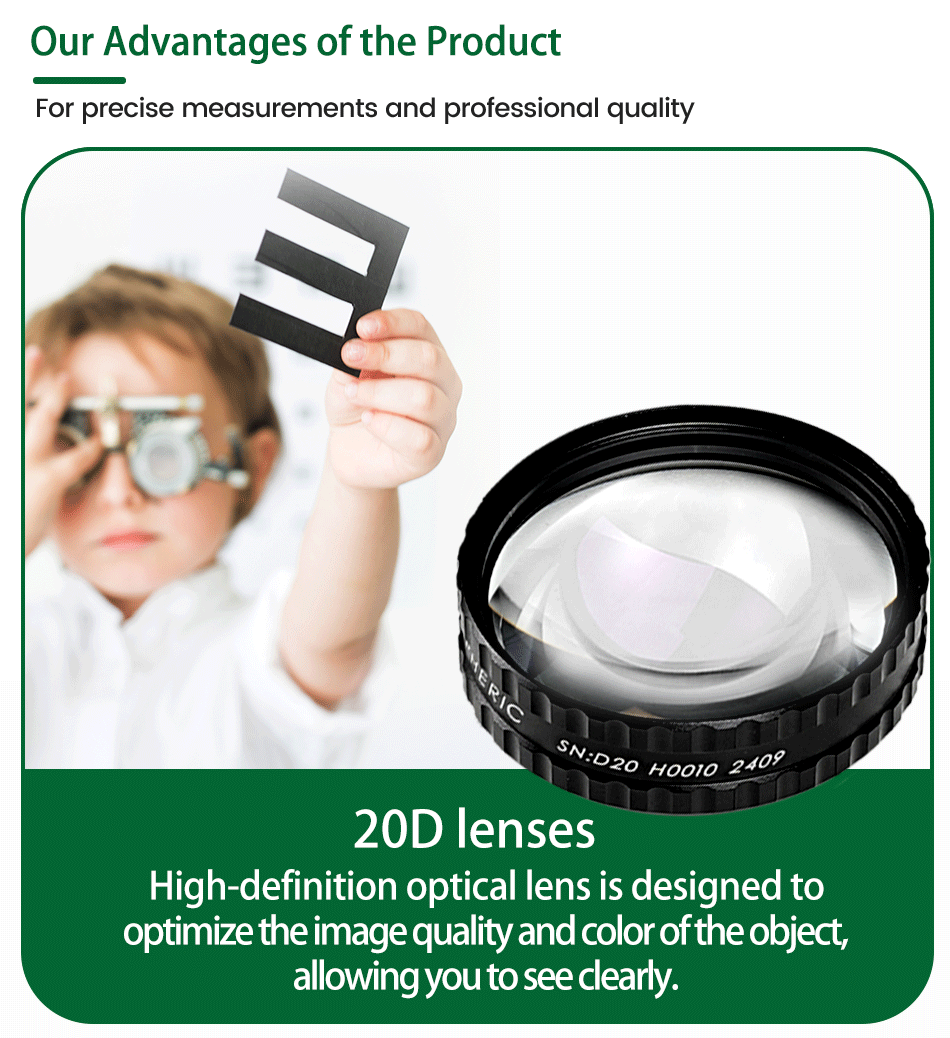 Fundus Vessel Check Double Slit Lamp Addon Retina Lens Aspheric Lenses ...