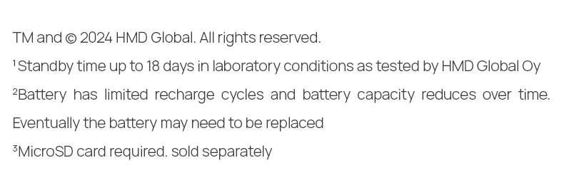 HMD 105 Basic Keypad Phone 2.0'' Display Dual Sim 18 Days Long Standby ...