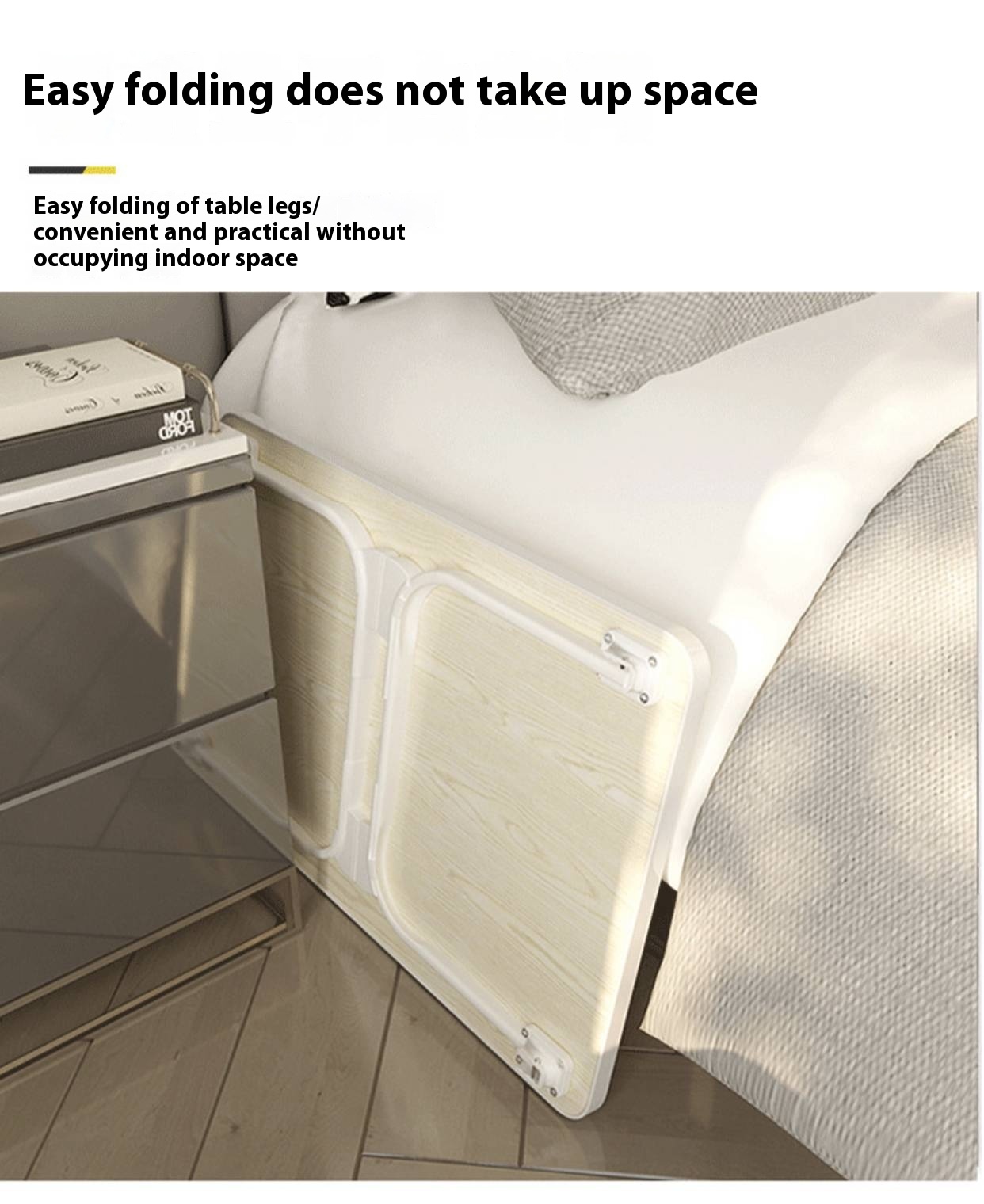 Foldable Small Bed Table Bedside Laptop Table Foldable Study Table ...