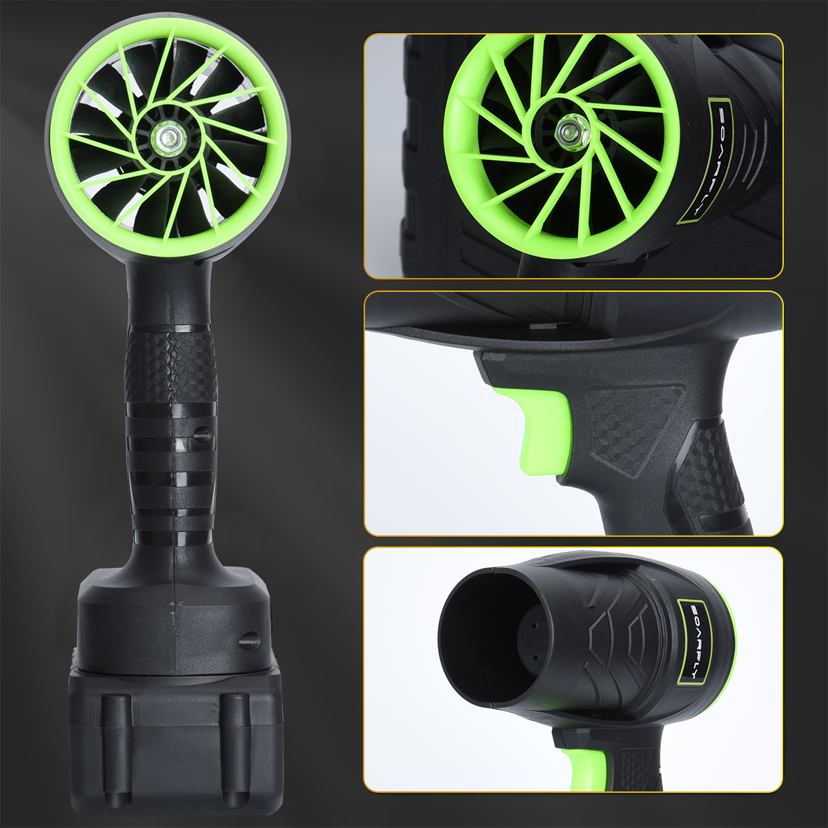 [Local] SOARFLY Car Blower Handheld Turbo Jet Fan Lithium Strong Leaf ...