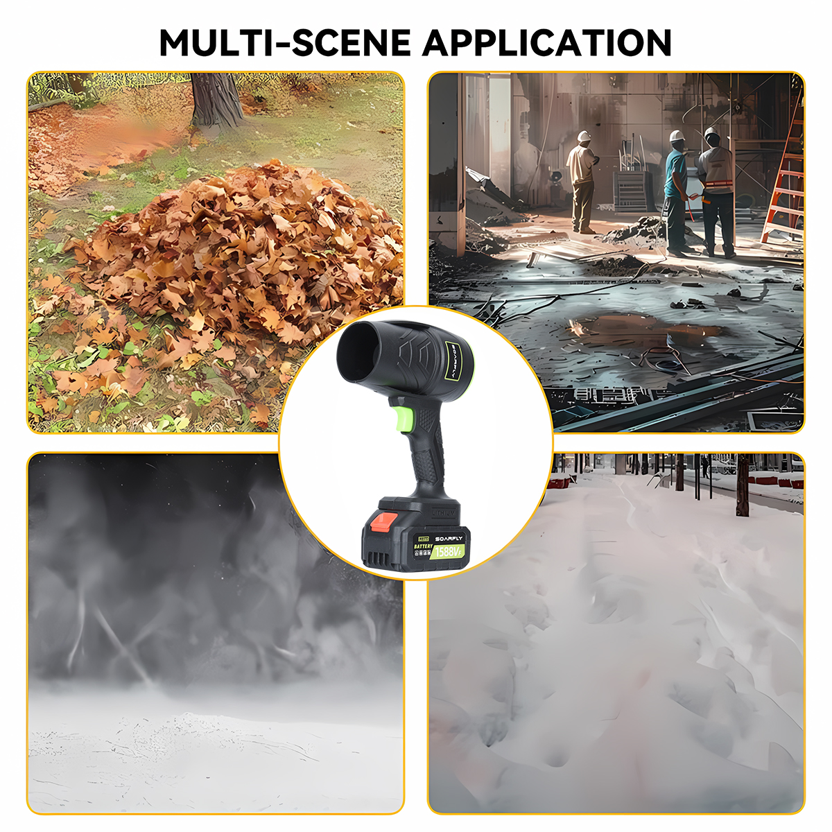 [Local] SOARFLY Car Blower Handheld Turbo Jet Fan Lithium Strong Leaf ...