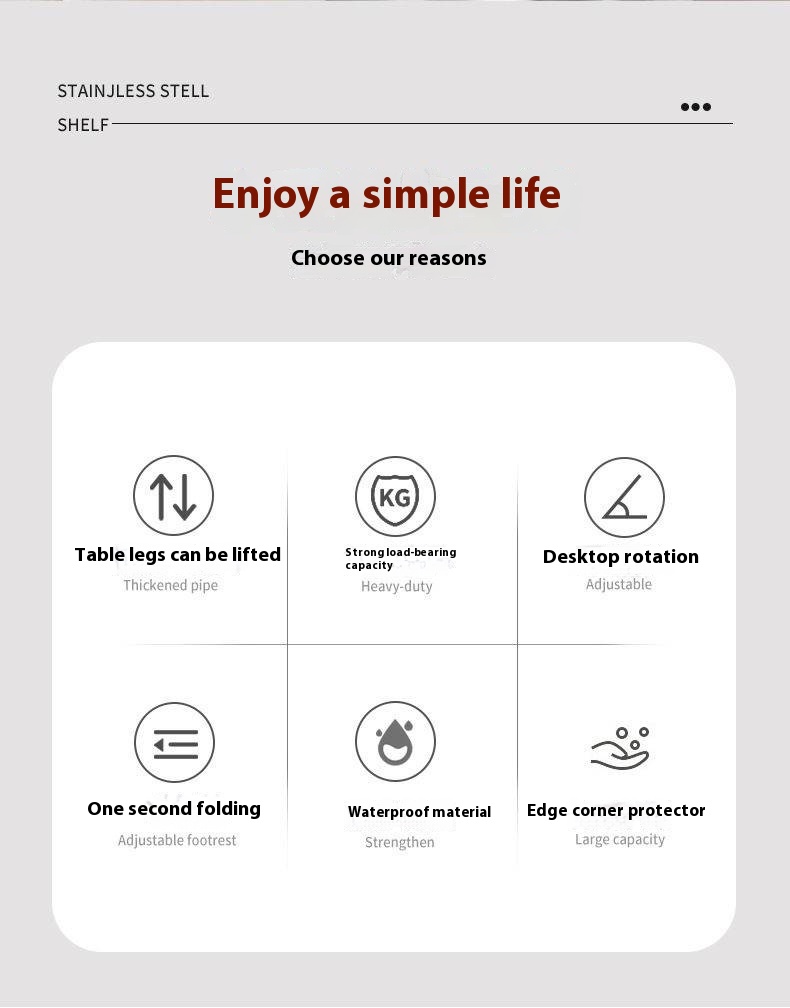 Foldable Lift Bed Small Table Multifunctional Study Table Adjustable ...