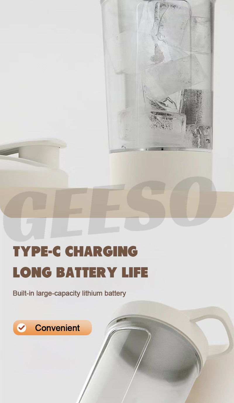 GEESO Electric Shaker Bottle Self Stirring Mug Rechargeable Portable ...