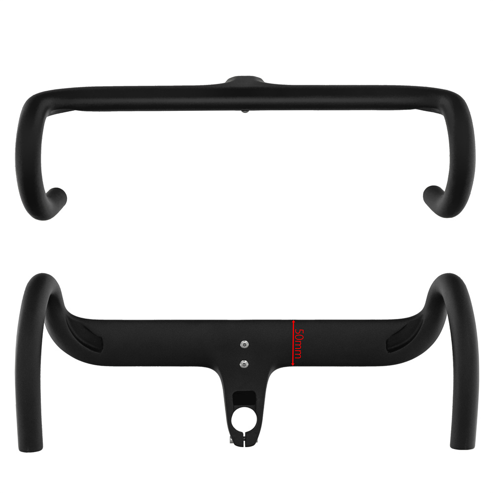 KOCEVLO Road Bike Carbon Handlebar Cycling Integrated Handlebar For ...