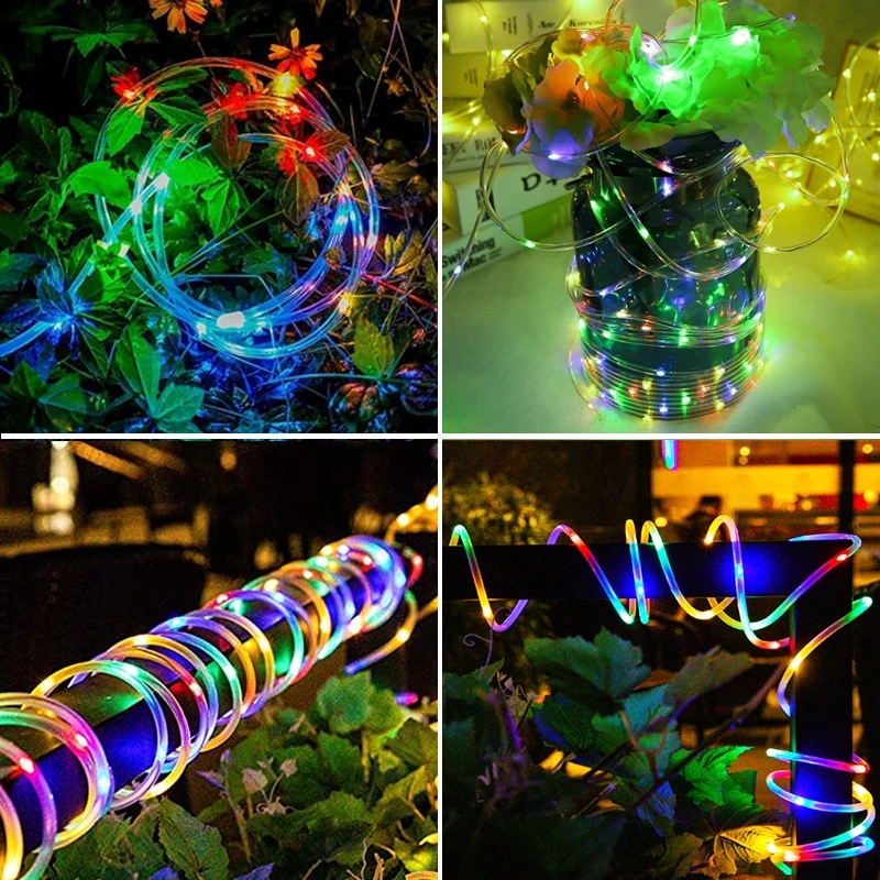 💡READY STOCK💡Solar Fairy String Lights LED Rope Light Waterproof ...