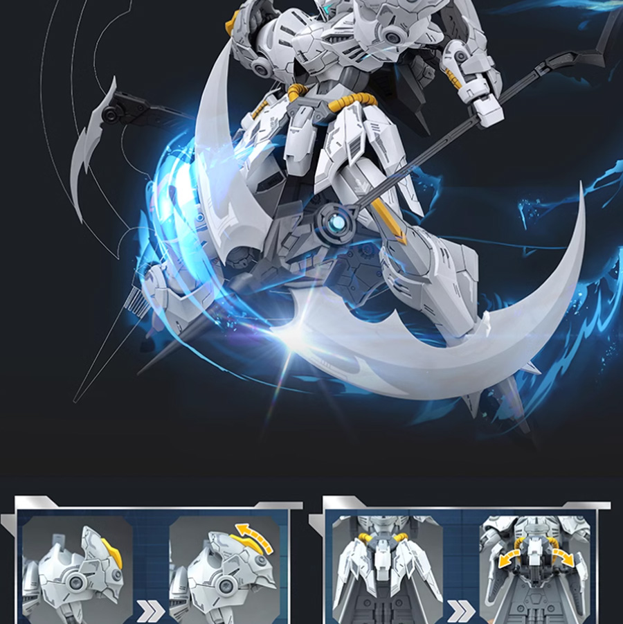 SNAA SC-007 IRON SICKLE KNIGHTS 拼装模型 SC-007 圆桌骑士团 钢镰 凯 机甲 1/144 ...