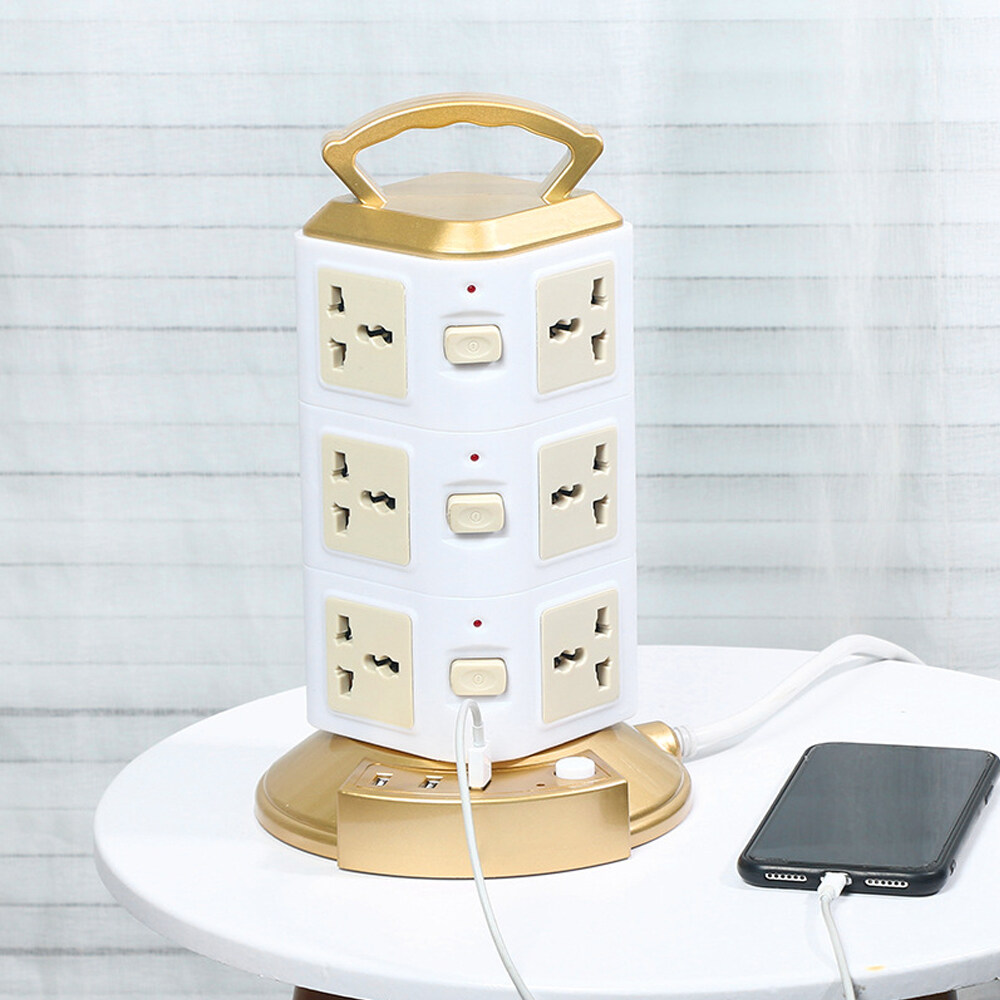 Vertical socket 2/3/5 UK standard Layer Multi Universal Socket Portable ...