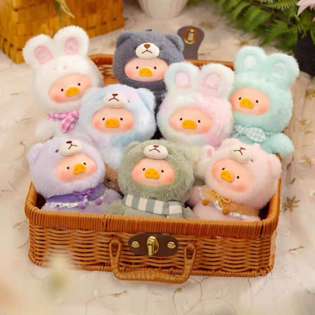 Teddy LuLu pig V2 retro Teddy toy store blindbox figure vinyl face ...