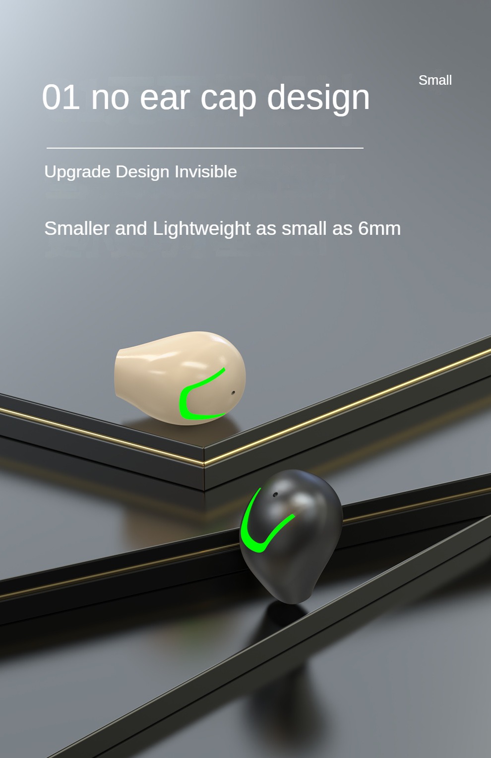 Mini Invisible Wireless Earphones Bluetooth 5.3 In-ear Earphones TWS ...