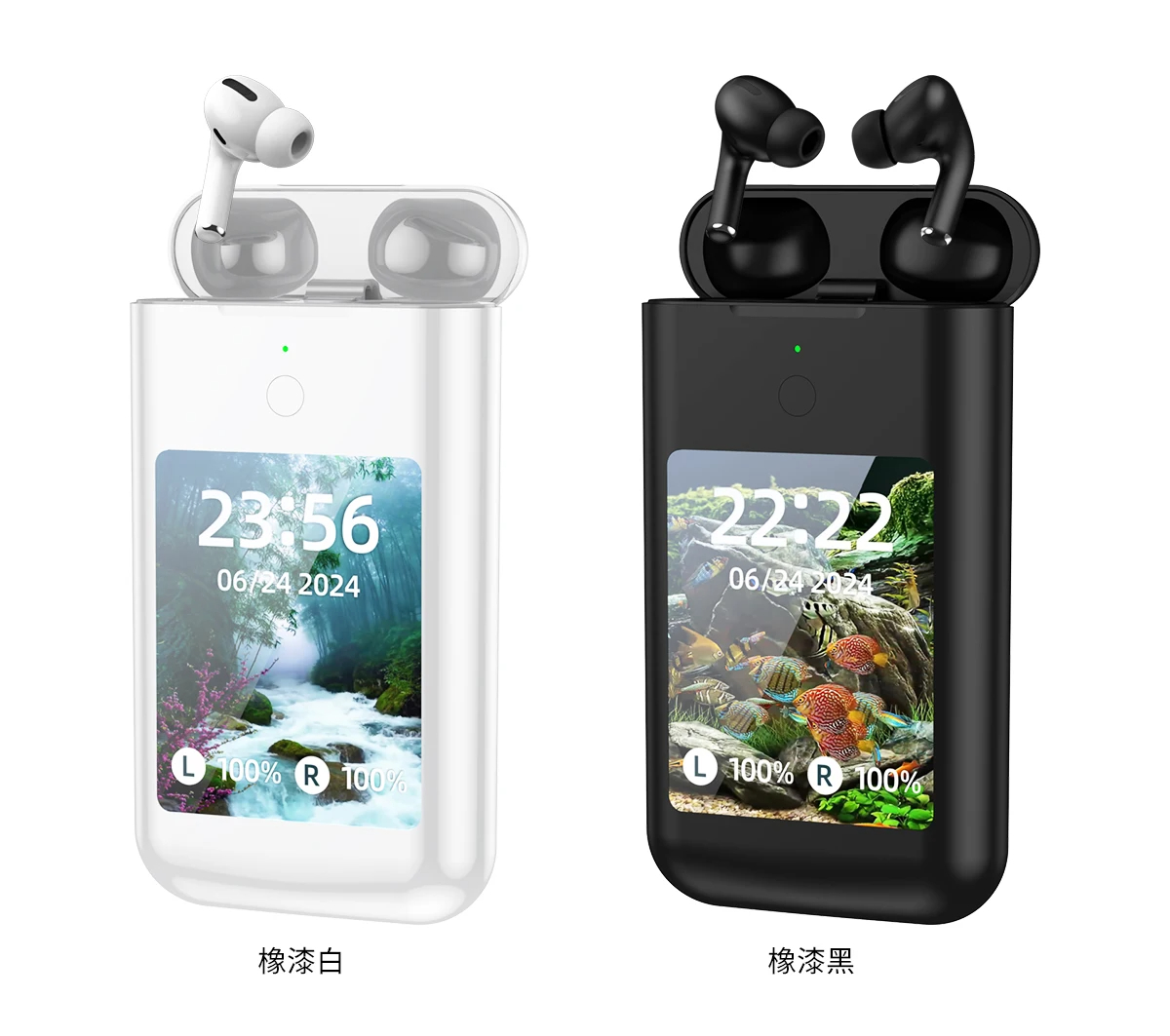 New A98 BOX TWS 2.8 inch HD Touch Screen 8000mah power bank Earphones ...