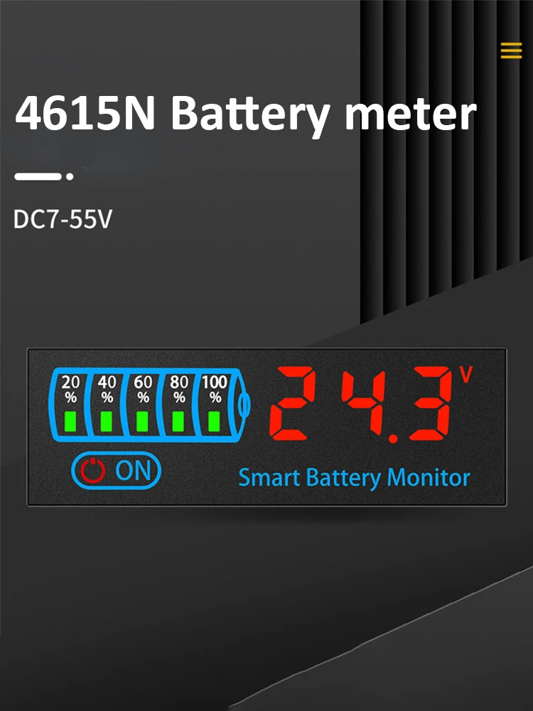 Battery Level Indicator Li-ion Lipo Lithium DC7-55V Lead Acid Battery ...
