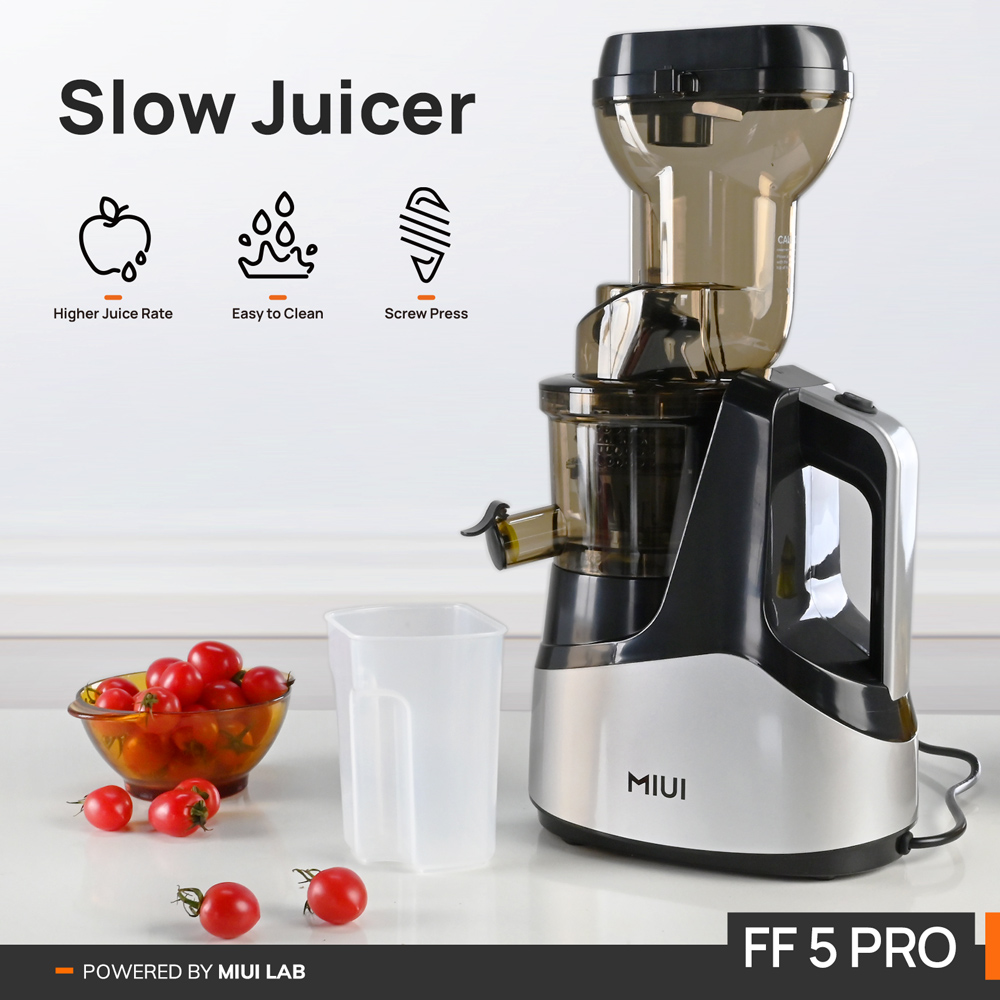 MIUI Slow Juicer Screw Cold Press Extractor FilterFree Easy Wash ...