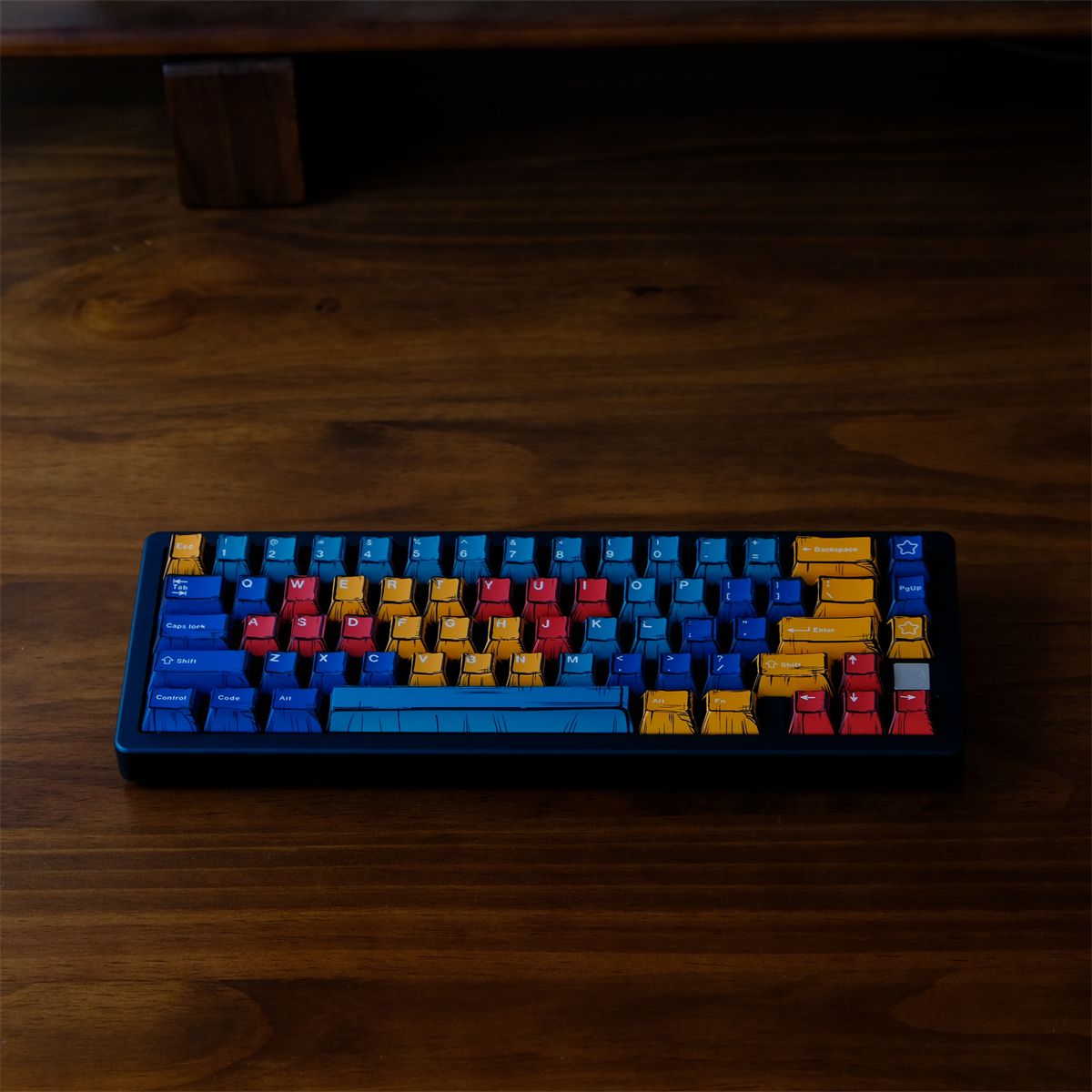 Comic Style Color Palette Keycaps PBT Dye-sub Cherry Profile Keycap ...