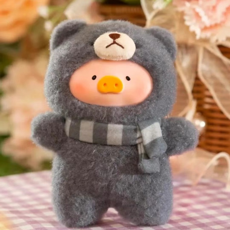 Teddy LuLu pig V2 retro Teddy toy storeblindbox figure vinyl face plush ...