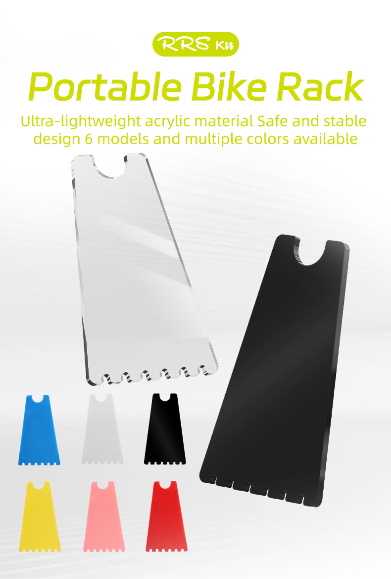 RRSkit Bicycle Clear Acrylic Support Portable Bicycle Stand For ...