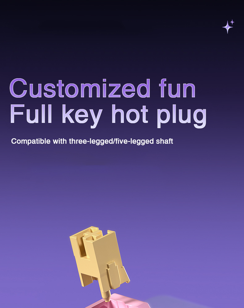 AULA LEOBOG Hi75 75% Side Engraving Mechanical Keyboard 81 Keys Wired ...