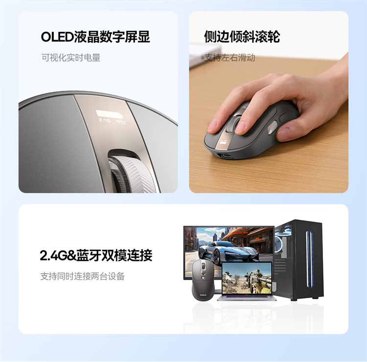 Baseus Editor Series AI-Assisted Wireless Mouse with Long Battery Life ...