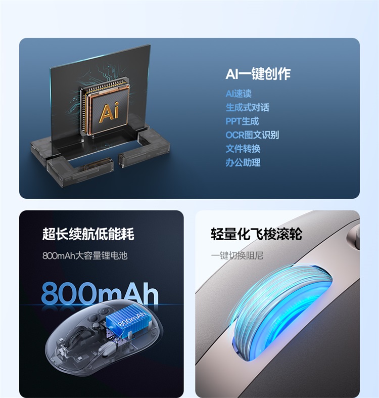 Baseus Editor Series AI-Assisted Wireless Mouse with Long Battery Life ...