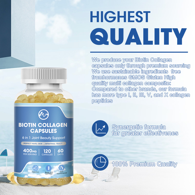 Minch Biotin Collagen Keratin Capsules Magnesium Vitamin D3 K2 Anti ...