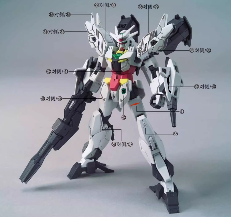 AMAX HG 1/144 Core 1.0 3/5/7/8 Earthree / Jupitive / Uraven / Nepteight Water Slide Decal Fluo ...