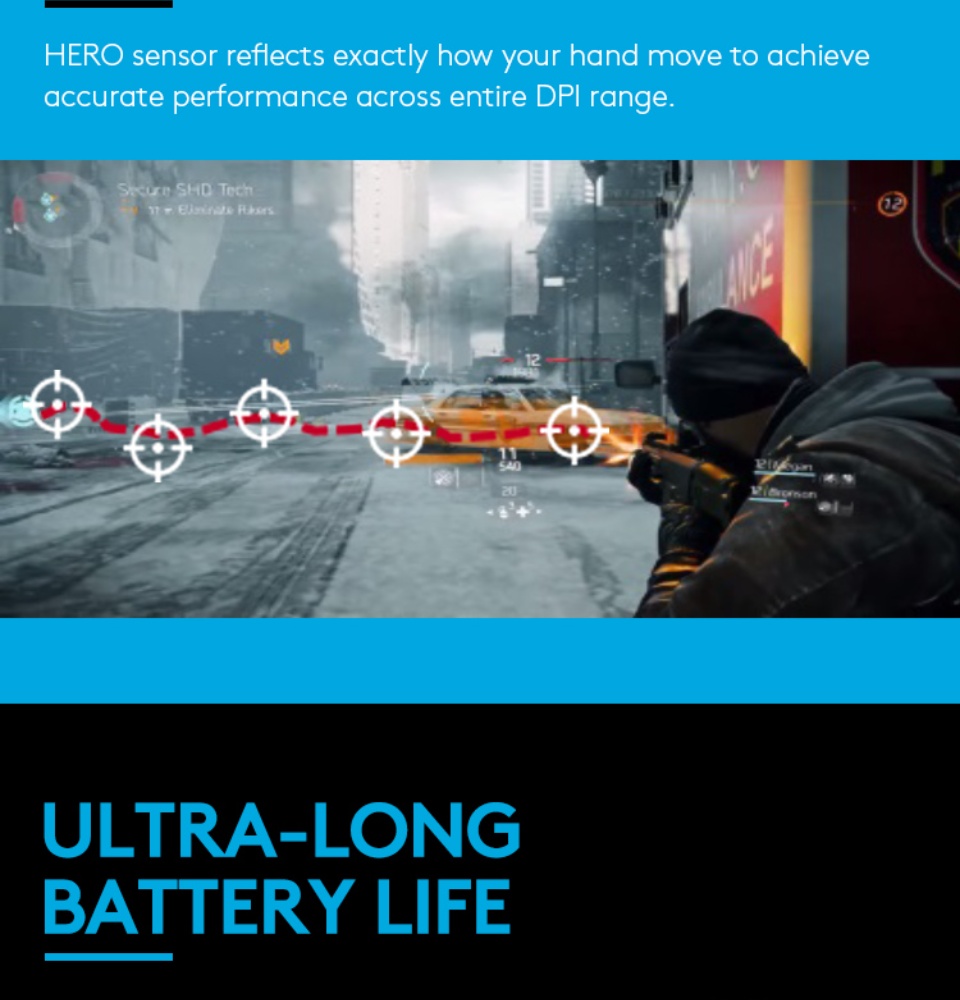 Logitech Gaming Mouse G304 LIGHTSPEED 12000 DPI Hero Sensor Lightweight PC/Mac Wireless | Shopee ...