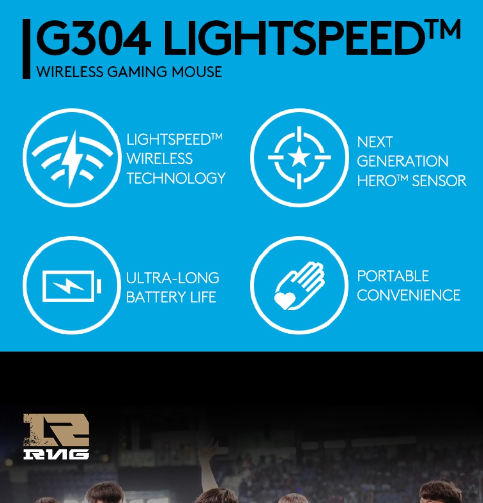 [Original] Logitech G304 Lightspeed Wireless Gaming Mouse - 12K DPI ...