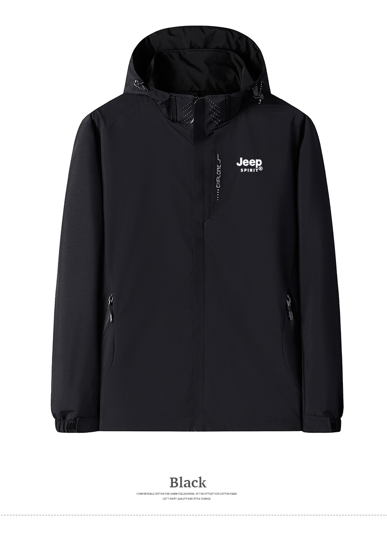 【2-3 days arrive!!!】JEEP SPIRIT Hiking Jackets For Men Waterproof ...