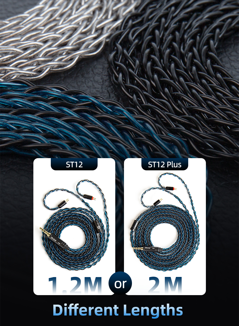 KBEAR ST12 8 Core 4N OFC Silver-Plated Earphone Upgraded Cable MMCX/0.78mm 2Pin for Lark KS1 KZ ...