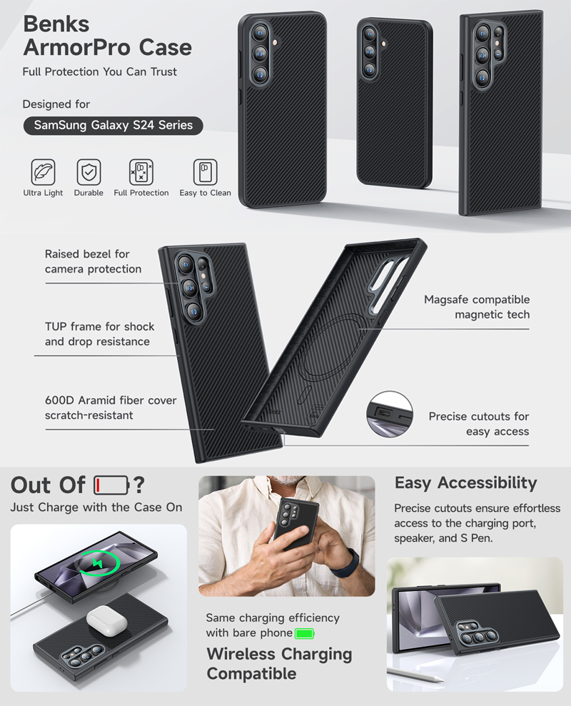 [Benks Official] Benks Magnetic ArmorPro Case for Samsung Galaxy S25 ...