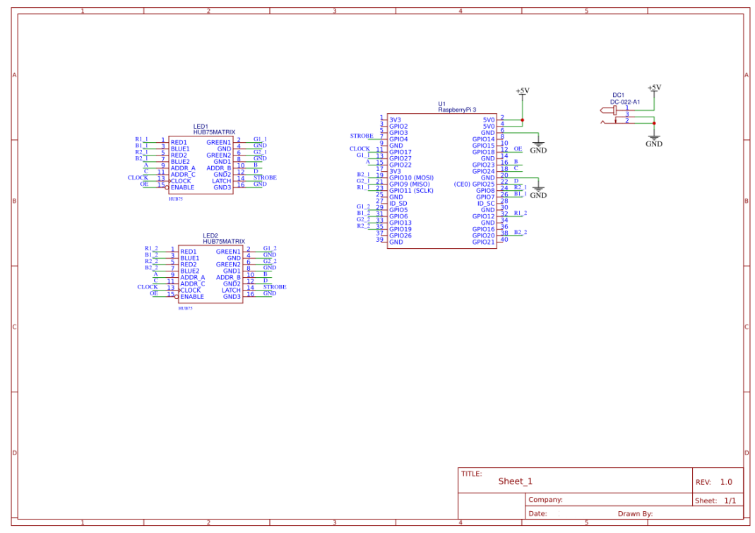 Adapter Board Conversion board Suitable for Raspberry Pi To Hub75 ...