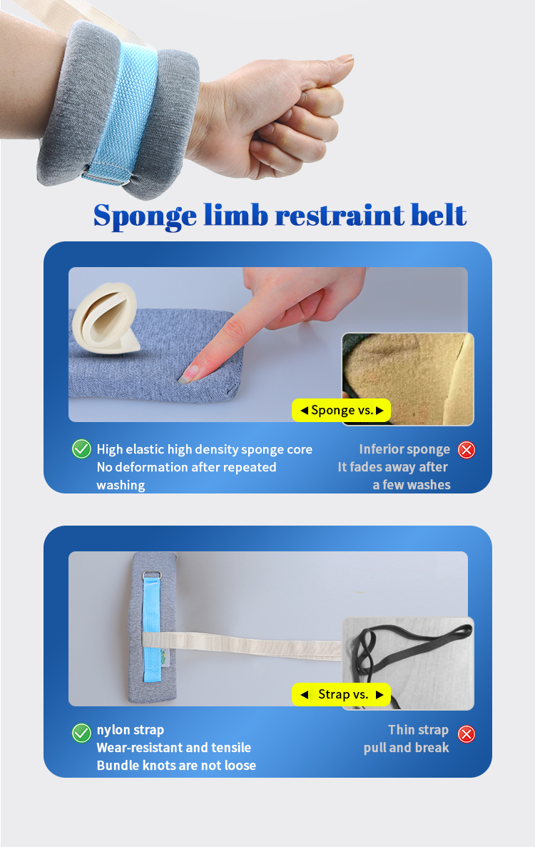 Limbs Restraint Belt Bedridden patient care Restraint Strap Stroke ...