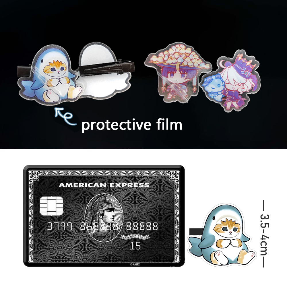 Acrylic Hair Clips Strawberry Cat Cute Cartoon Girl Anime Hair Pins ...