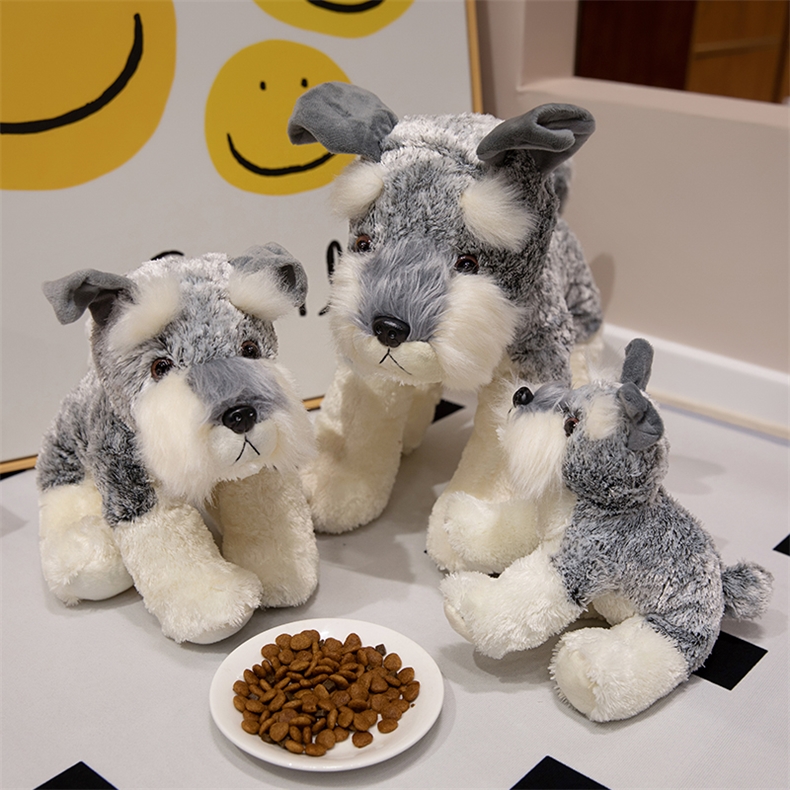 Schnauzer Dog Plushie Stuffed Toy Puppy Doll Plush Toy Birthday Gift ...